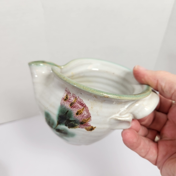 tom jones | Art | Vtg Tom Jones Pottery Small Pitcher Signed Floral ...